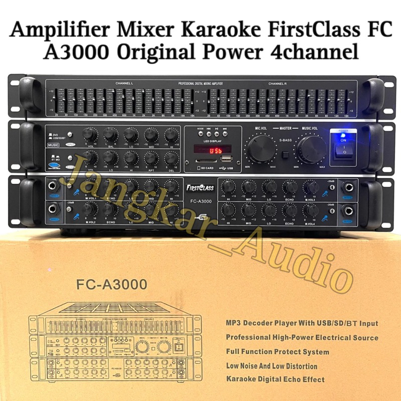 Jual Ampilifier Mixer Karaoke FirstClass FC A3000 Original Power ...