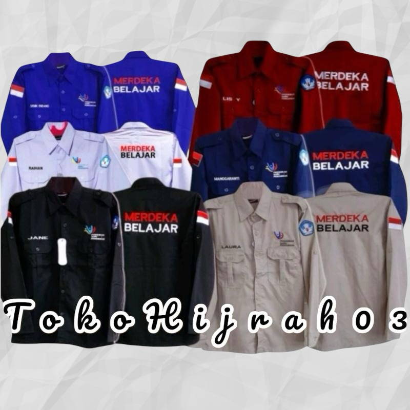 Jual SERAGAM MERDEKA BELAJAR PENDIDIKAN GURU PENGGERAK KEMEJA MERDEKA ...
