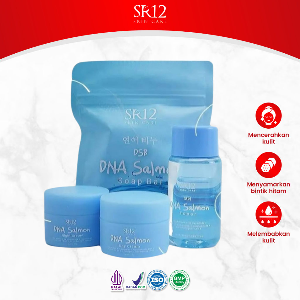 Jual DNA Salmon Package SR12 Paket Perawatan Wajah Menutrisi Mencerahkan Meratakan Warna Kulit ...