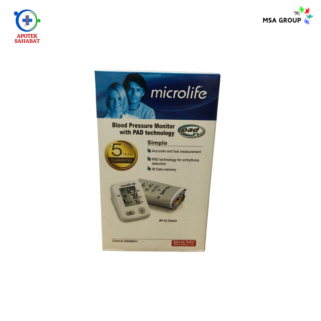 Jual TENSIMETER MICROLIFE CLASSIC BLOOD MONITOR WITH PAD TECHNOLOGY BP ...