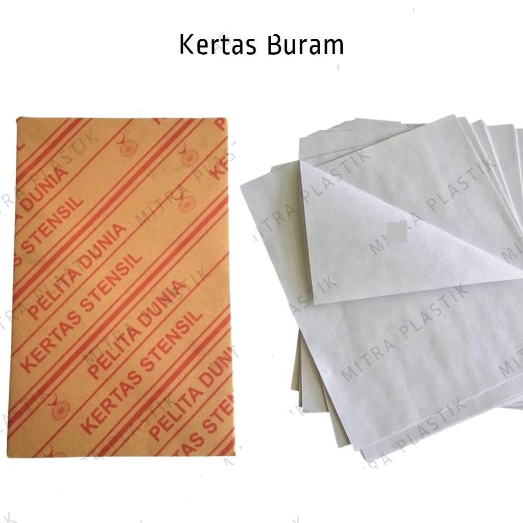 Jual KERTAS BURAM HVS FOTOKOPI F4 FOLIO 1RIM 500LBR KERTAS STENSIL ...