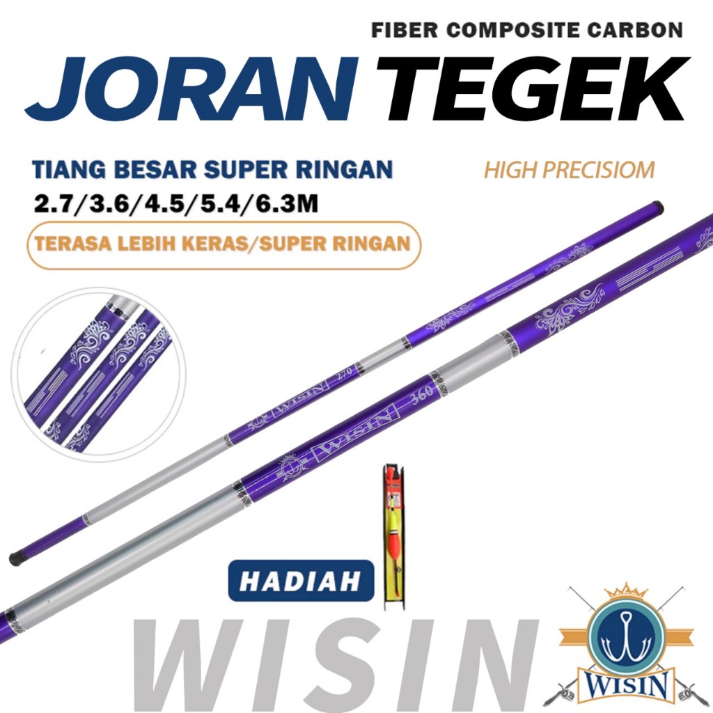 Jual Wisin 2.7M-6.3M Kualitas Tinggi Super Ringan Serat Kaca Keras ...