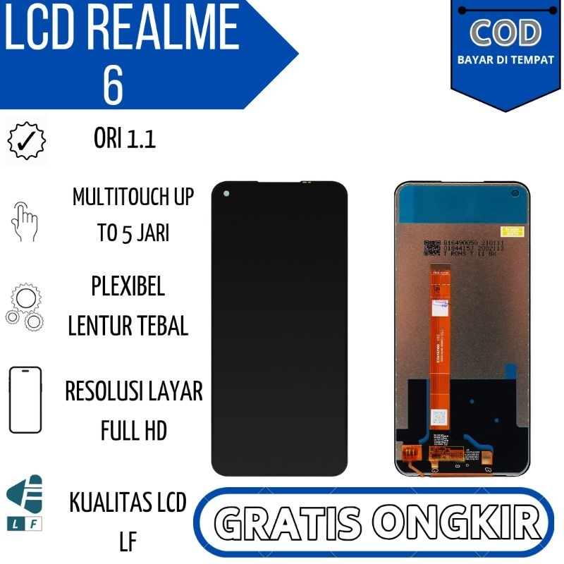 Jual Lcd Original Realme 6 Touchscreen Original Fullset Life Future ...