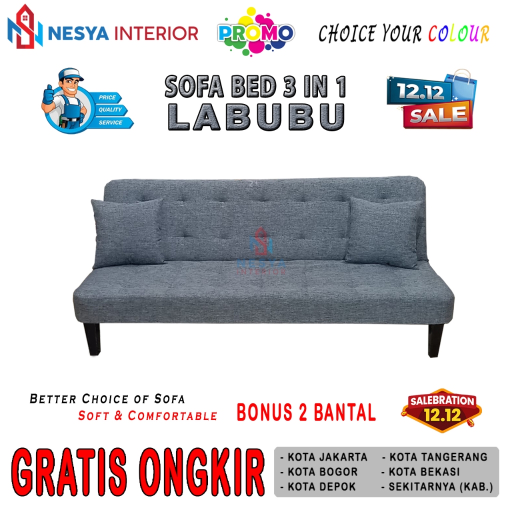 Jual SOFA BED LABUBU KLASIK by NESYA INTERIOR | Shopee Indonesia