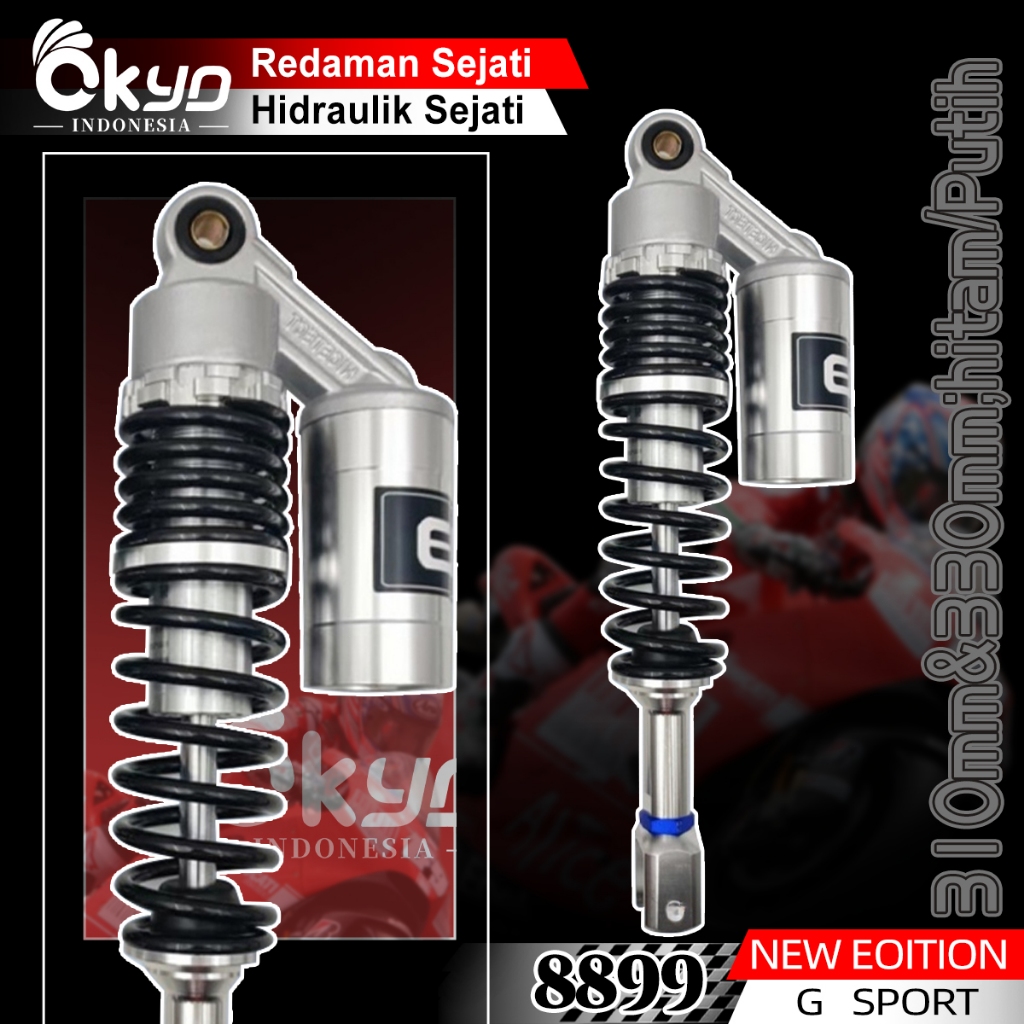 Jual shockbreaker tabung atas/ new Sport/new edition/310 mm 330 mm ...