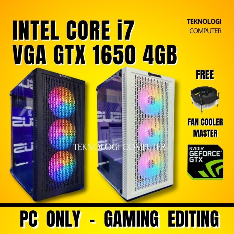 Jual Core i7 ‖ GTX 1650 ‖ PC Only ‖ Gaming Live Streaming Editing Rendering ‖ CPU Komputer ...