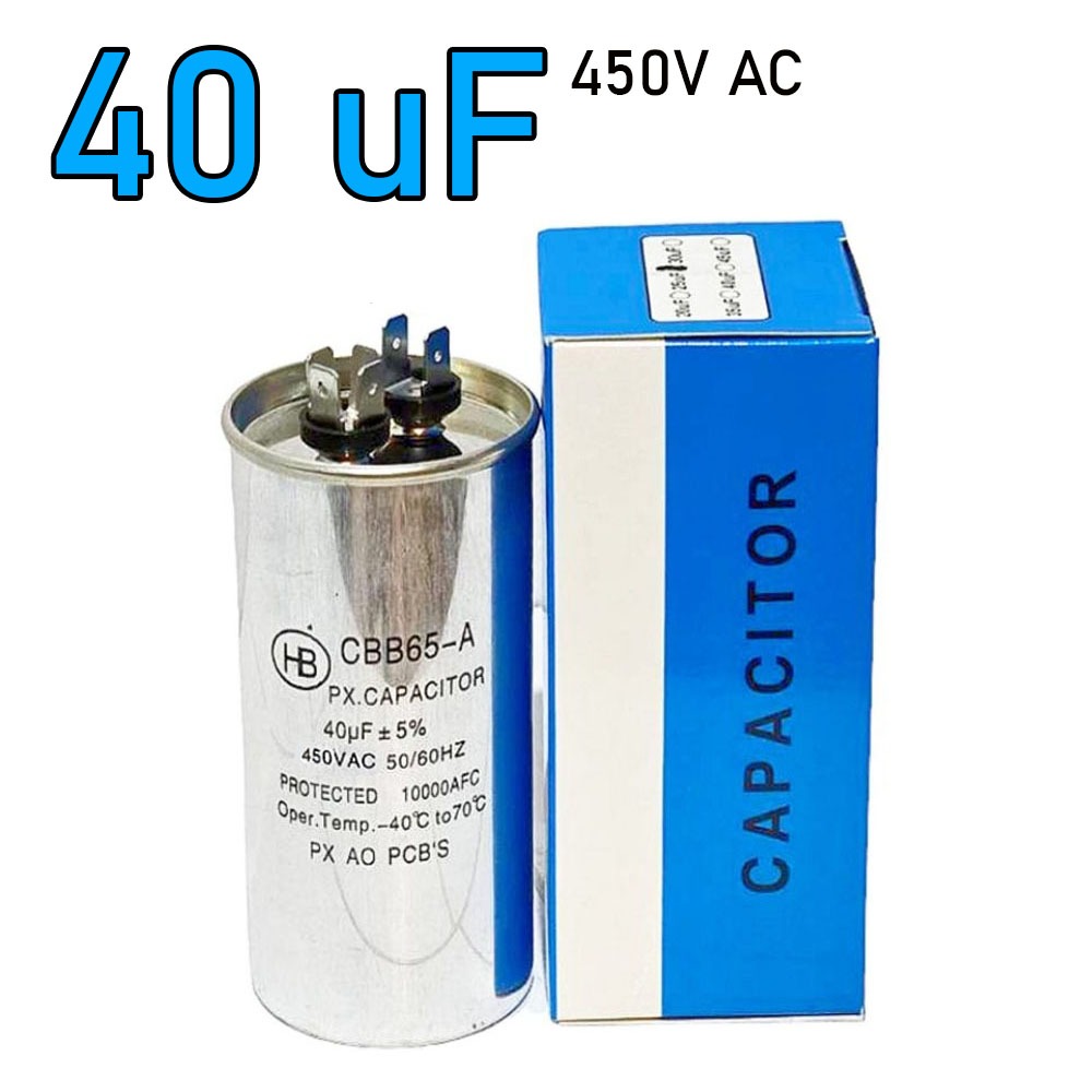Jual CBB65 40 uF Motor Capacitor 450V AC Start Capacitor untuk AC dan Kompresor | Shopee Indonesia