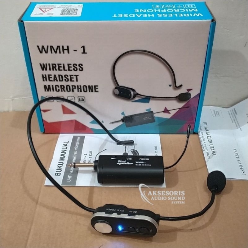 Jual Mic Wireless Black Spider WMH 1 Bando Kualitas bagus | Shopee ...