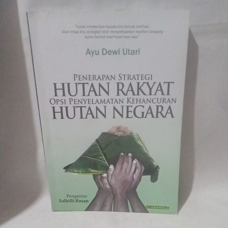 Jual Buku Penerapan Strategi Hutan Rakyat Opsi Penyelamatan Kehancuran ...