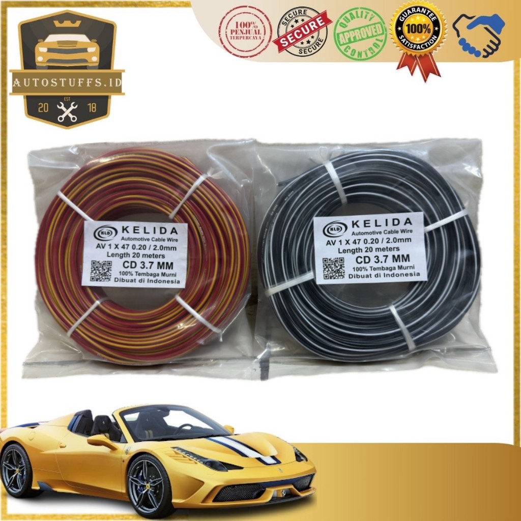 Jual Kabel Autolist 2mm/Kabel Body 2mm/Kabel Auto Wire 2mm/SUPER HIGH ...