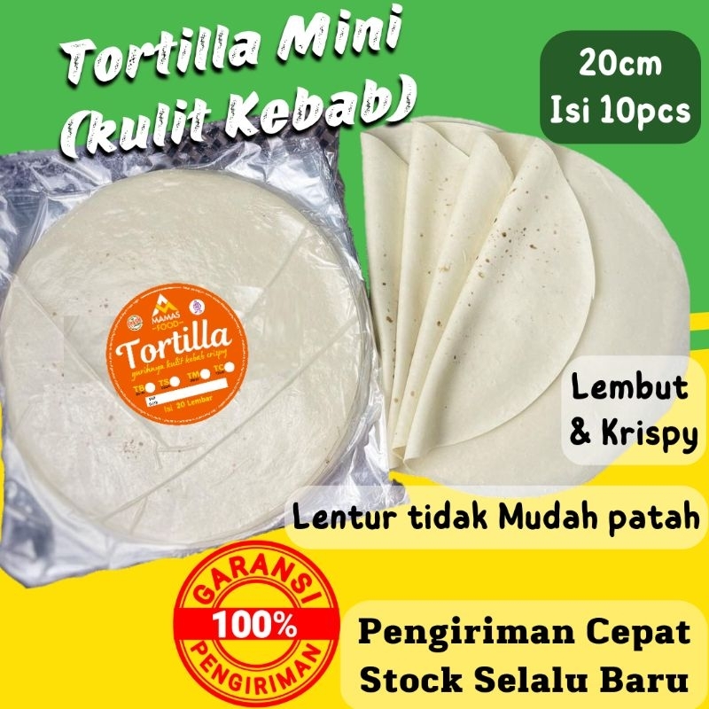 Jual Tortilla Premium Ukuran 20 cm isi 10 lembar Kulit Tortila Kebab ...