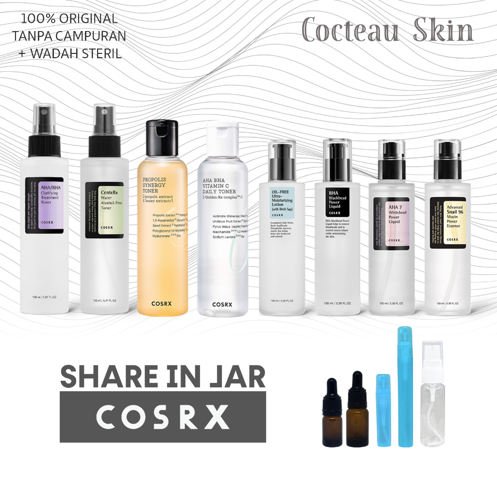 Jual Share in Jar COSRX Advanced Snail Mucin 96 Power Essence AHA BHA ...