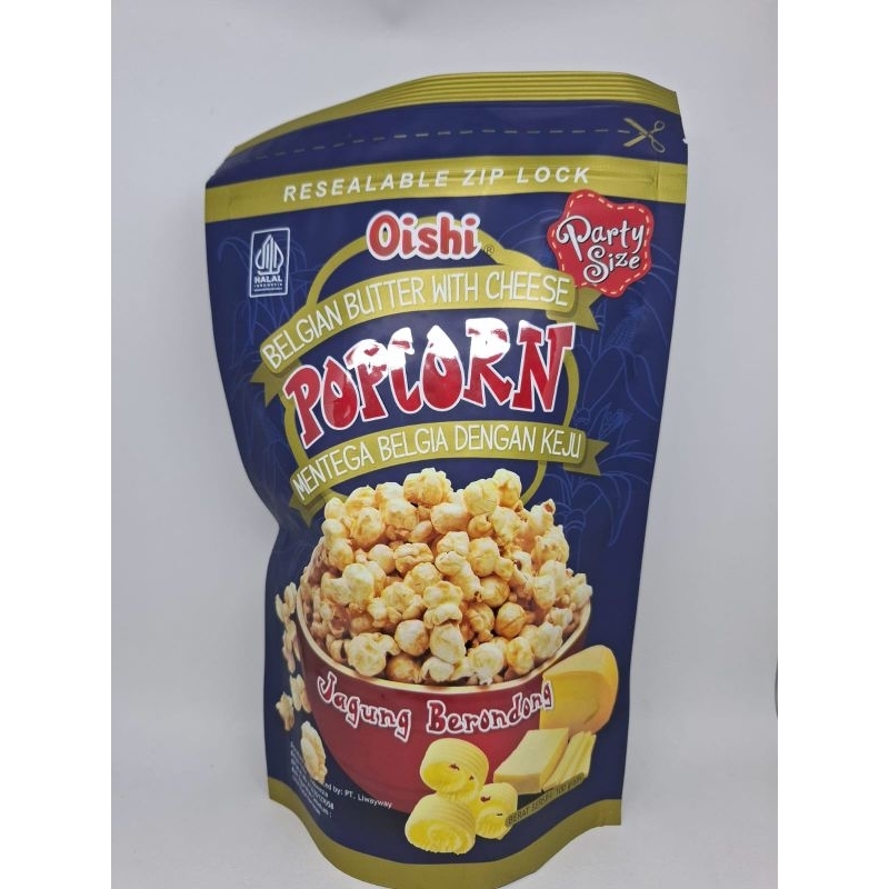 Jual SALE -- Oishi Popcorn Mentega Belgia dengan Keju 100gr | Shopee ...