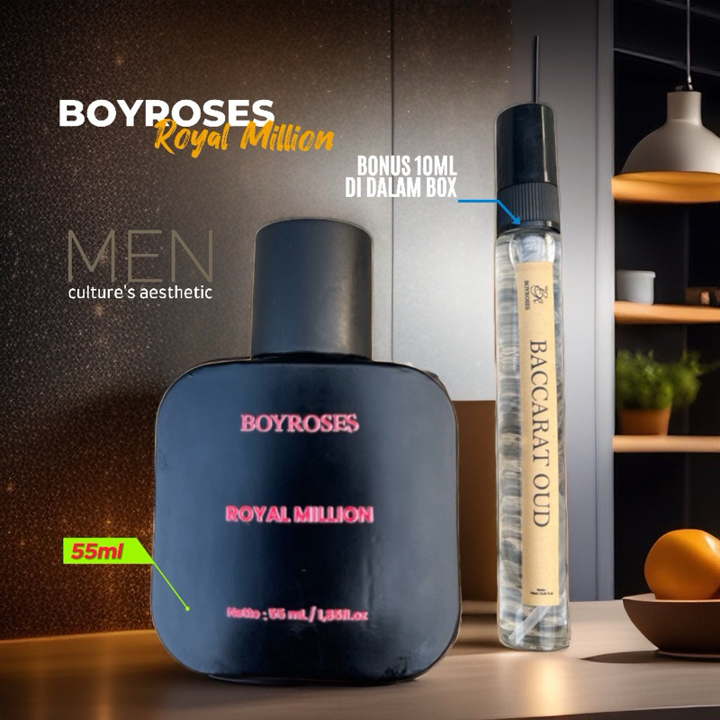 Jual Boyroses Royal Million Parfum Pria Tahan lama 55ml | Shopee Indonesia
