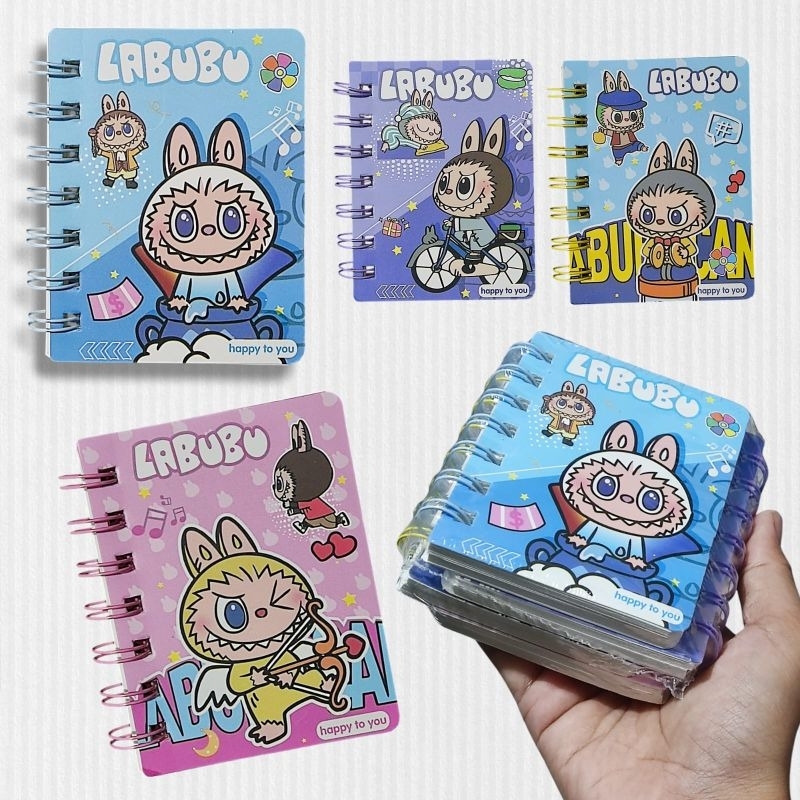 Jual Buku Tulis Notes Diary Spiral Karakter Labubu Kecil A7 Fancy ...