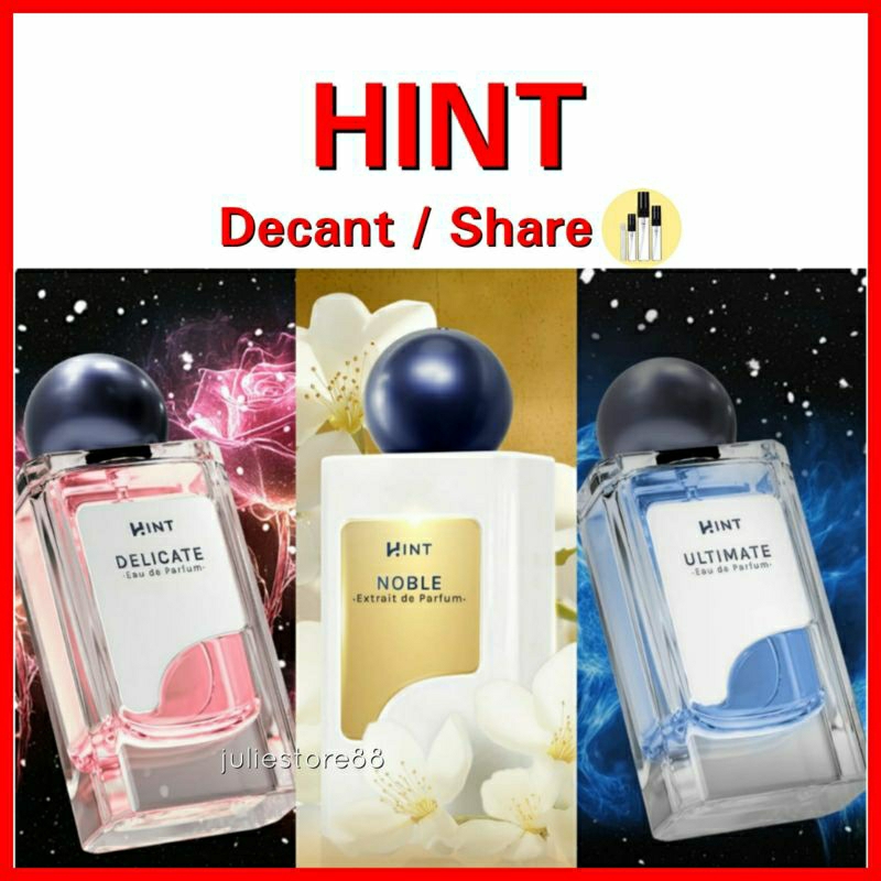 Jual (Share/Decant) HINT Eau De Parfum Noble Extrait Delicate Ultimate ...