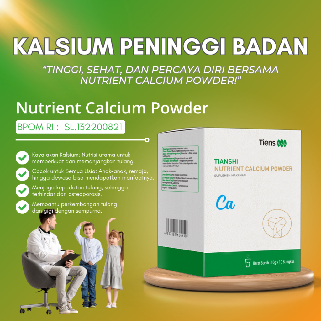Jual Tianshi Nutrient Calcium Powder Susu Kalsium Organik Peninggi ...