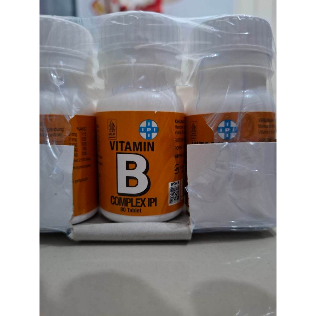 Jual Vitamin B complex kompleks ipi isi 80 tablet per 1 pcs | Shopee ...