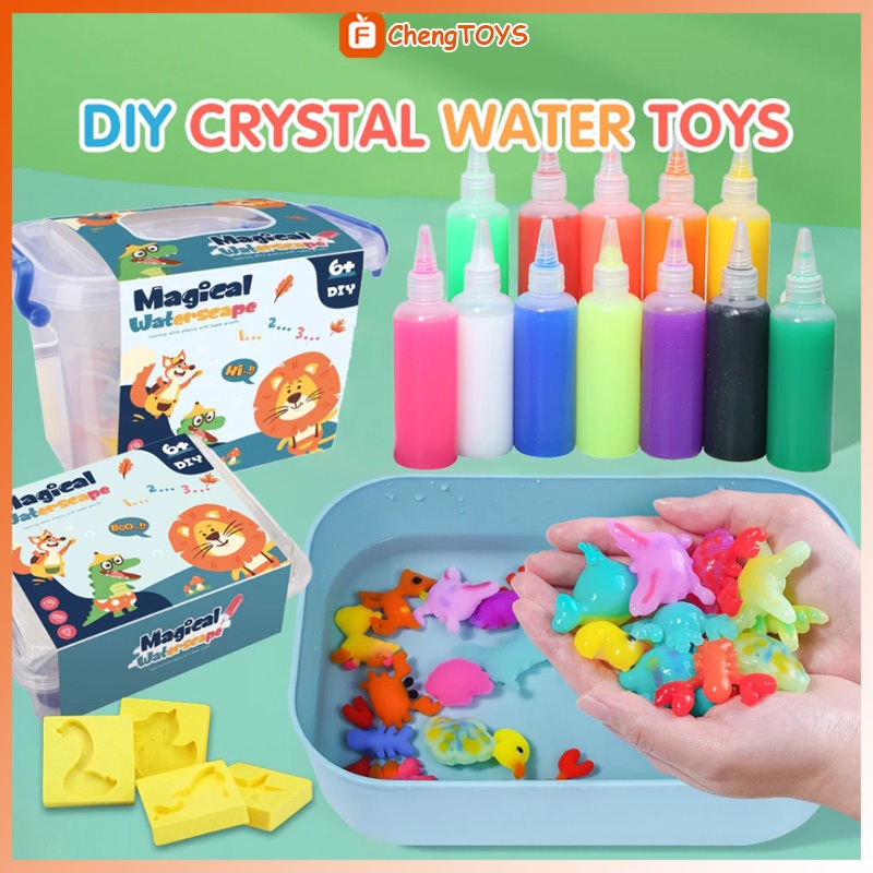 Jual FChengTOYS Magical Waterscape Mainan Anak DIY Kreatif Mainan Jelly ...