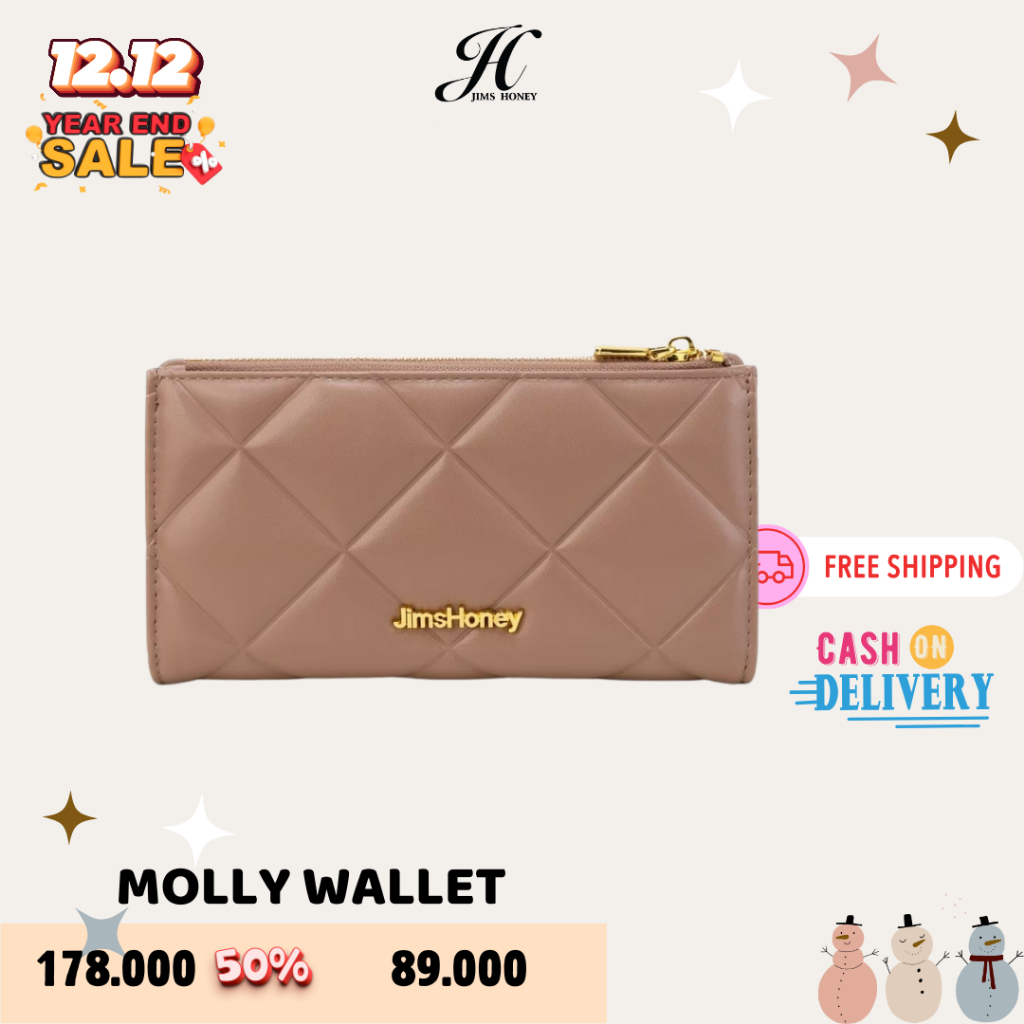 Jual JIMSHONEY DOMPET WANITA MOLLY WALLET (FREE EXCLUSIVE BOX) | Shopee Indonesia