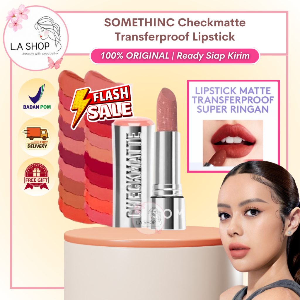 Jual SOMETHINC Checkmatte Transferproof Lipstick [ReadySiapKirim ...