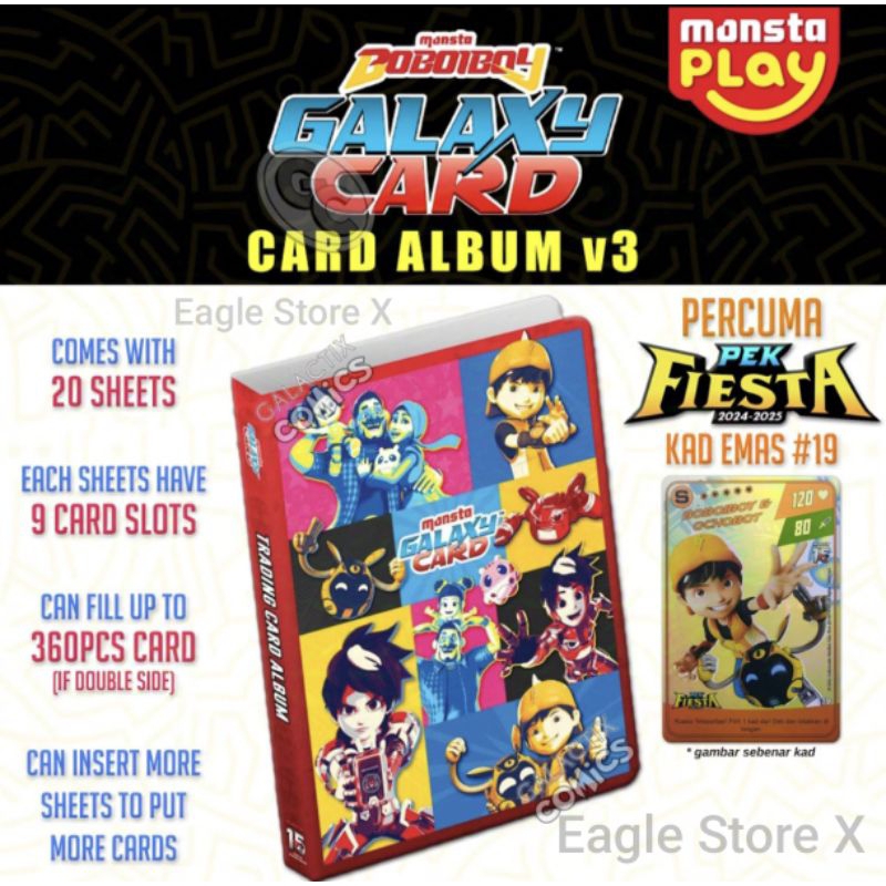 Jual Monsta Galaxy Card Trading Kad Album for Pek Techno Breaker ...
