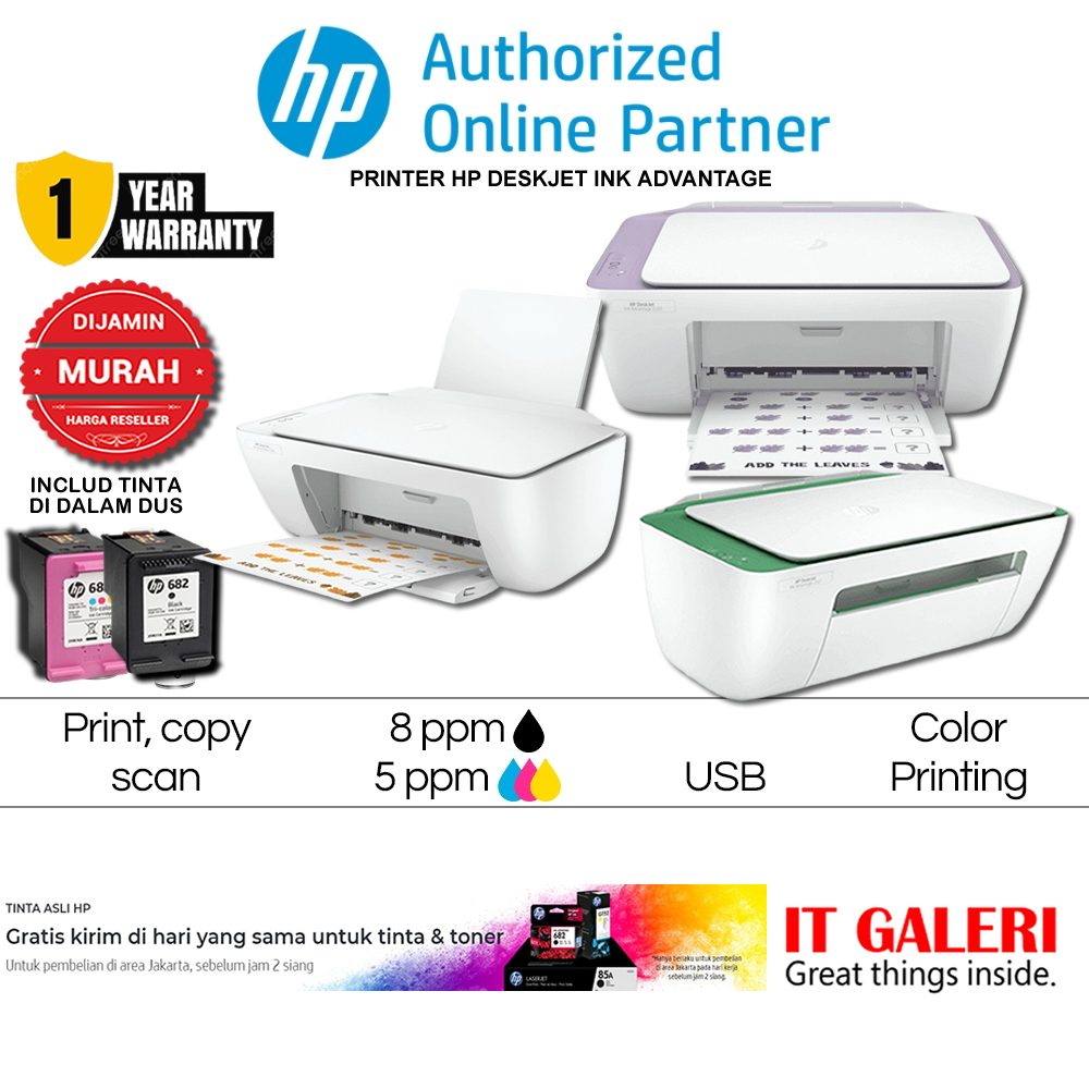 Jual { HARGA SPESIAL } HP Printer DeskJet Ink Advantage 2335 2336 2337 All-in-One - Print Scan ...