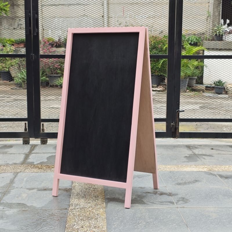Jual Papan Signboard Cafe Retaurant Papan Tulis Kapur Blackboard Warna ...