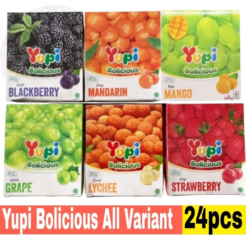 Jual 🟥 Permen Yupi Bolicious 5gr Box isi 24 pcs All Variant 🟥 Mango ...