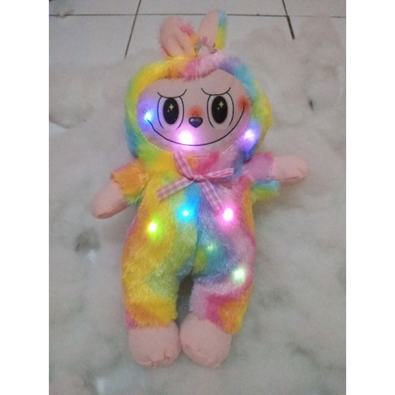 Jual BONEKA LABUBU UK.S BONEKA VIRAL BONEKA RAINBOW BONEKA LAMPU LED ...