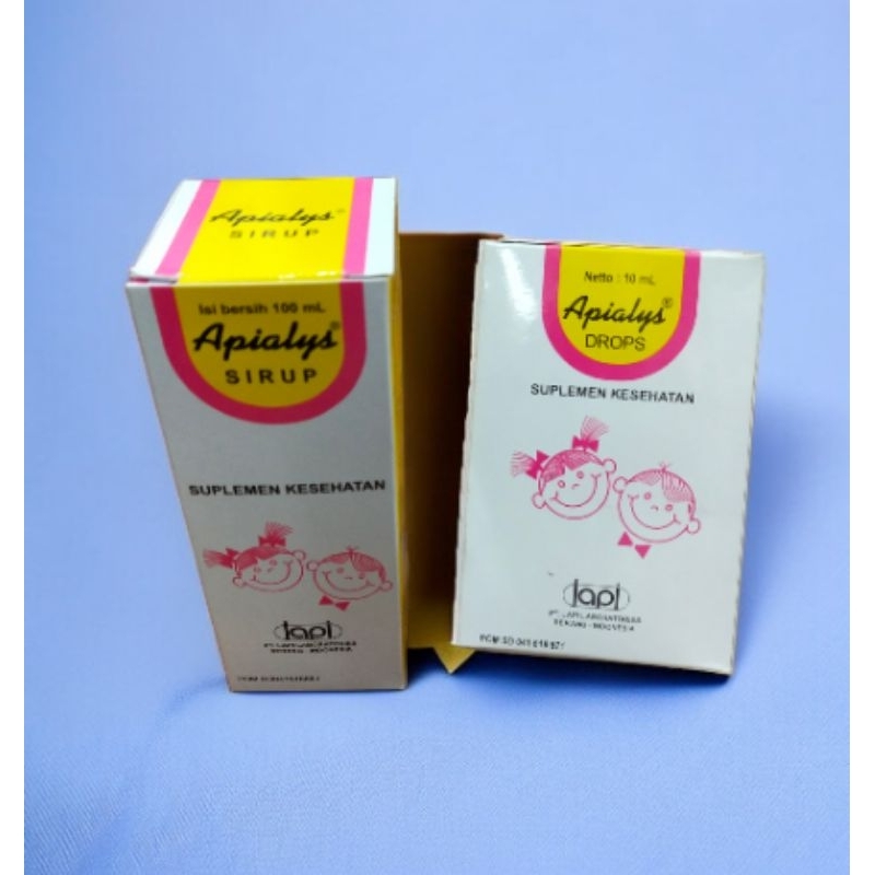 Jual VITAMIN APIALYS SIRUP 100 ml& APIALYS DROP 10 ml | Shopee Indonesia
