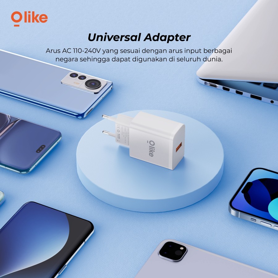 Jual Kepala Charger Adapter Olike C303 VOOC Qualcomm Quick Charger 3.0 ...