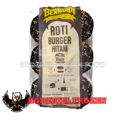 Jual BERNARDI BURGER BUN HITAM Isi 6 300gr - ROTI BURGER HITAM WIJEN ...