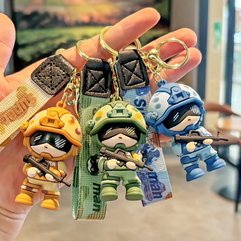 Jual keychain military soldier gantungan kunci rumah keychain motor ...