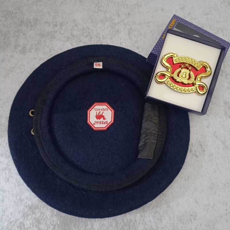 Jual Baret BRIMOB POLRI 1 SET / Baret Brimob Merk Camel Spesial ...