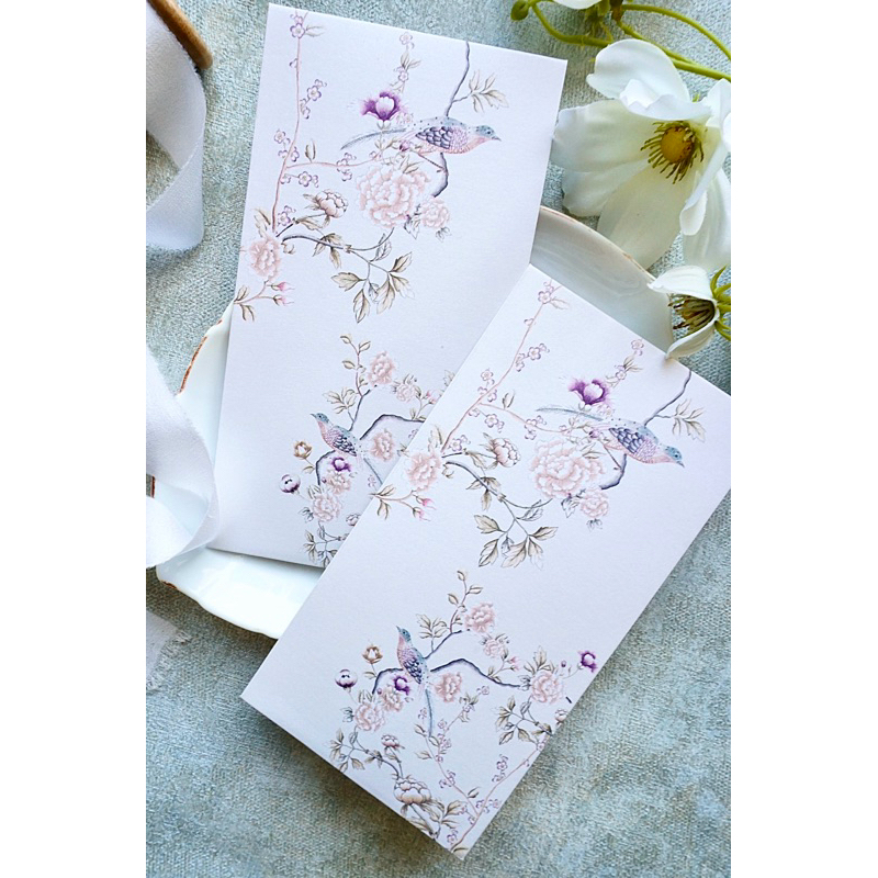 Jual Angpau Bird Chinoiserie Mix Paper Akasia dengan Flamboyan/Rampai ...