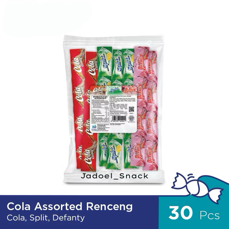 Jual Permen Jadul Cola Candy Assorted – Split, De Fanty, Cola-Cola ...