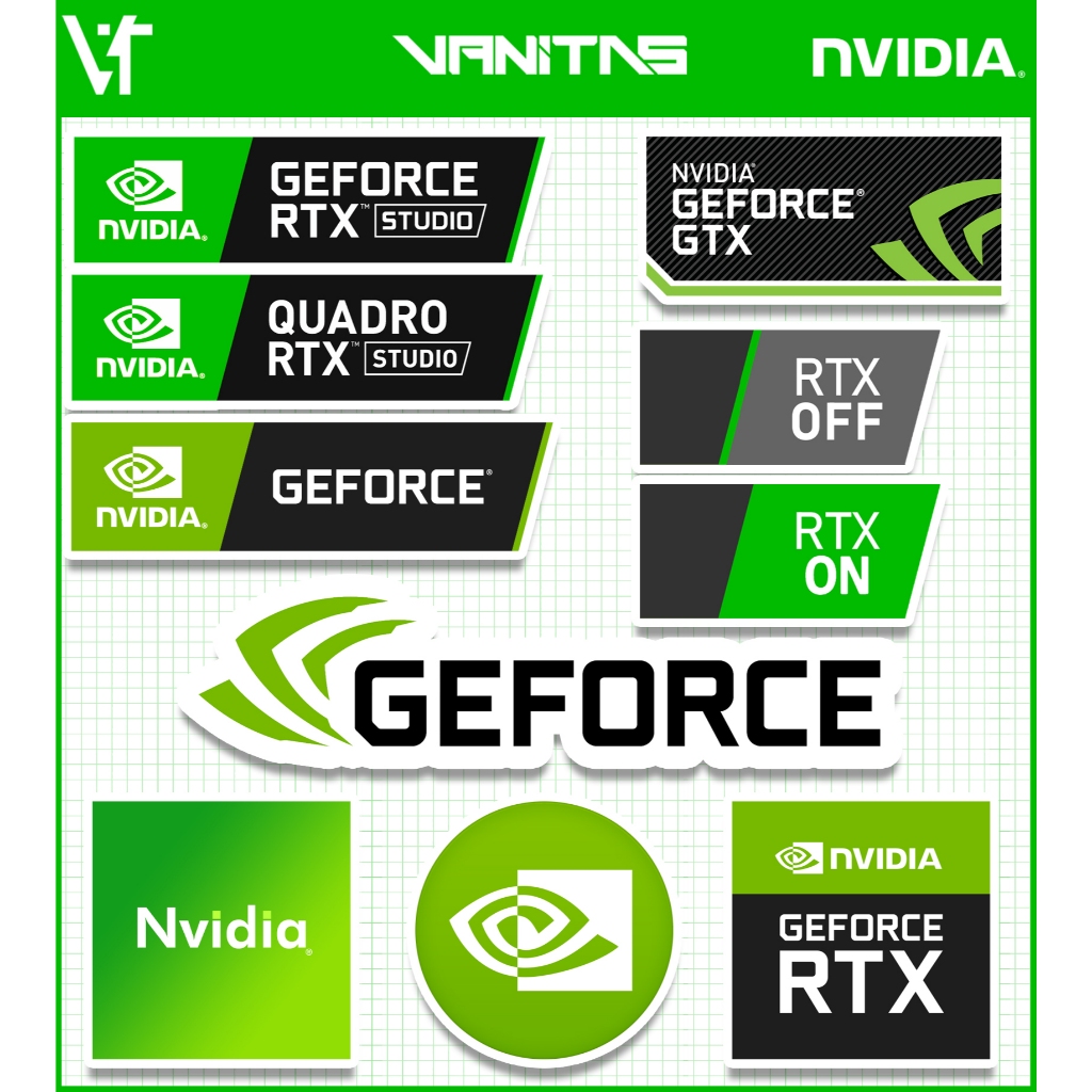 Jual Stiker/Sticker | Logo NVidia | Sticker HP Aesthetic | Shopee Indonesia