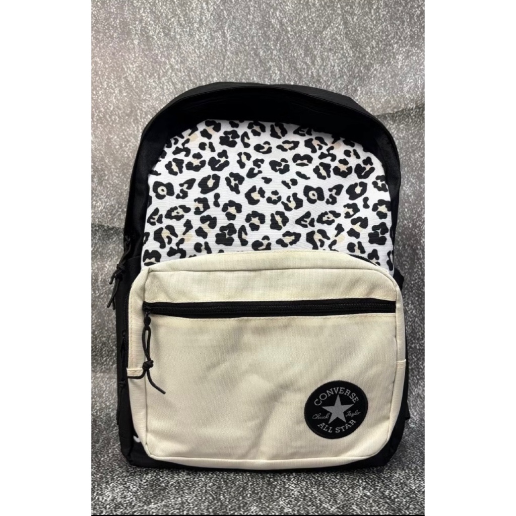 Jual TAS RANSEL CONVERSE ALL STAR MOTIF LEOPARD ORIGINAL WHITE BLACK ...