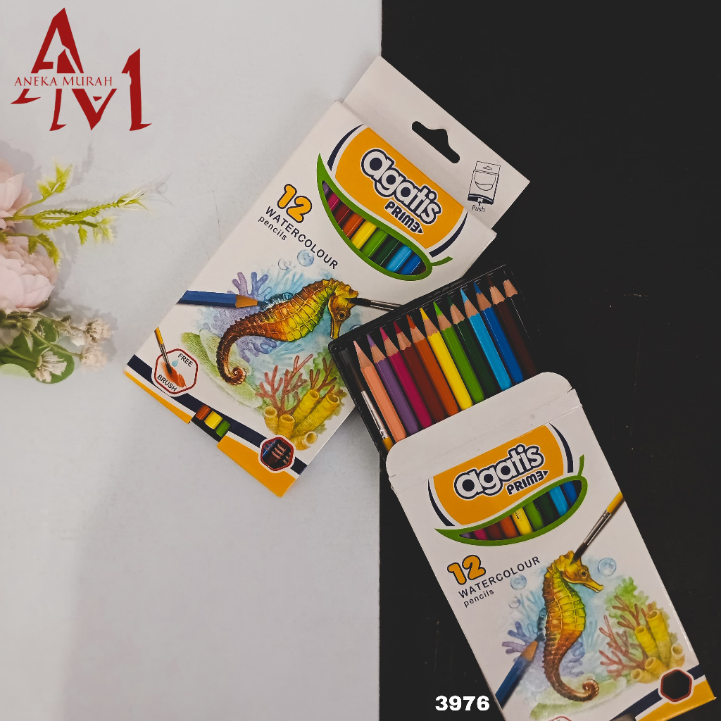 Jual PENSIL WARNA AGATIS 12 WARNA / AGATIS PRIME WTC (3976) | Shopee ...