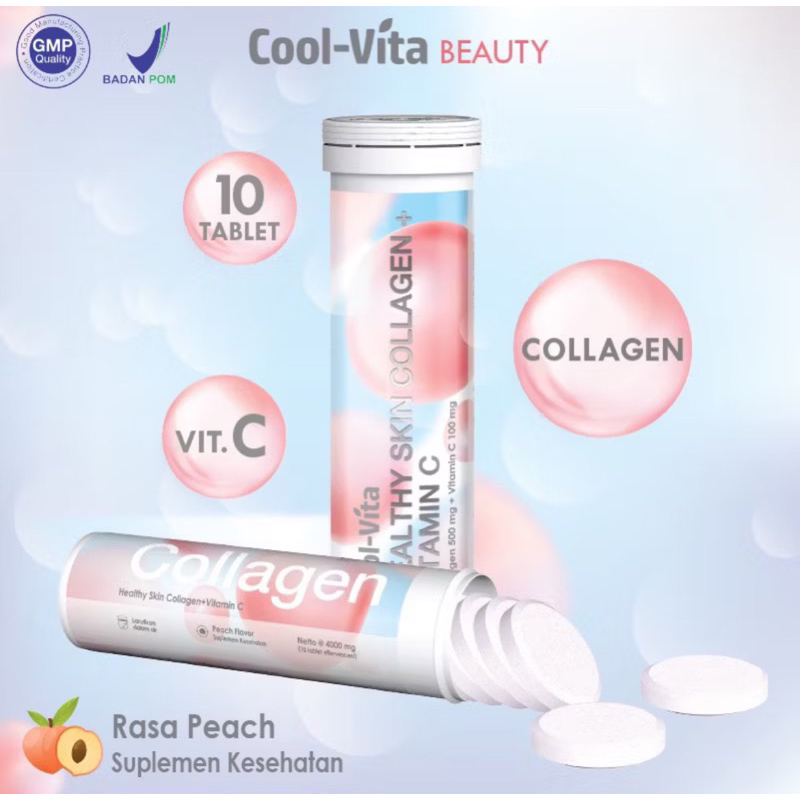 Jual Vitamin Coolvita Cerah Bersinar Collagen Effervescent Untuk Kulit bersinar | Shopee Indonesia