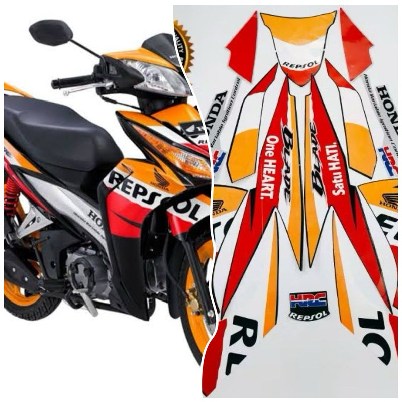 Jual STIKER STRIPING MOTOR HONDA REPSOL 2011 2012 | Shopee Indonesia