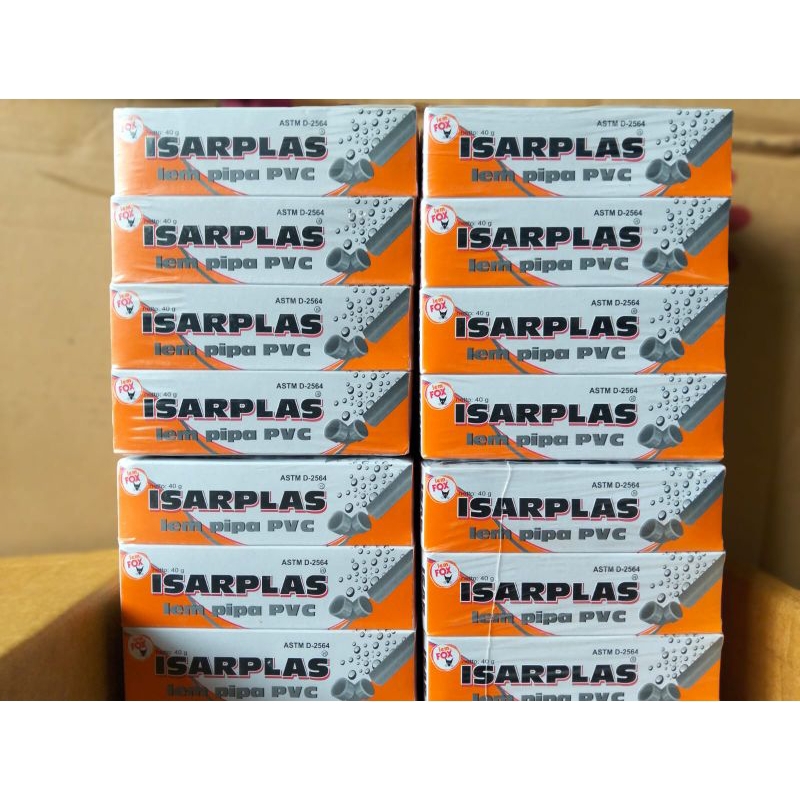 Jual ISARPLAS Lem Pipa PVC Satu Pack Isi 12 Pcs 40 gr | Shopee Indonesia