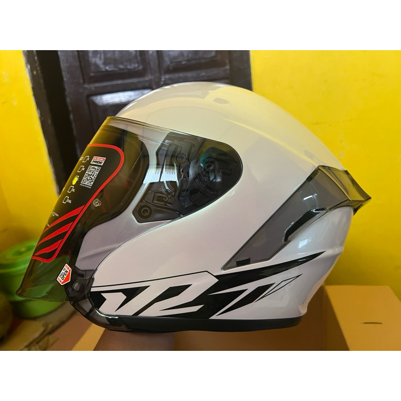 Jual HELM NJS KAIROZ V2 white barang buka segel cuman buat unboxing ...