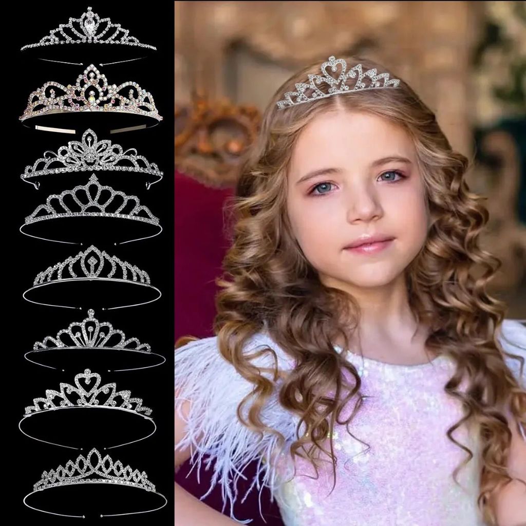 Jual Bando Mahkota Crown Anak / Princess Crown / Bando Berlian / Ala ...