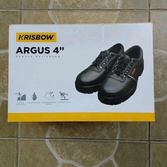 Jual SEPATU SAFETY KRISBOW ARGUS 4" ukuran 39 | Shopee Indonesia