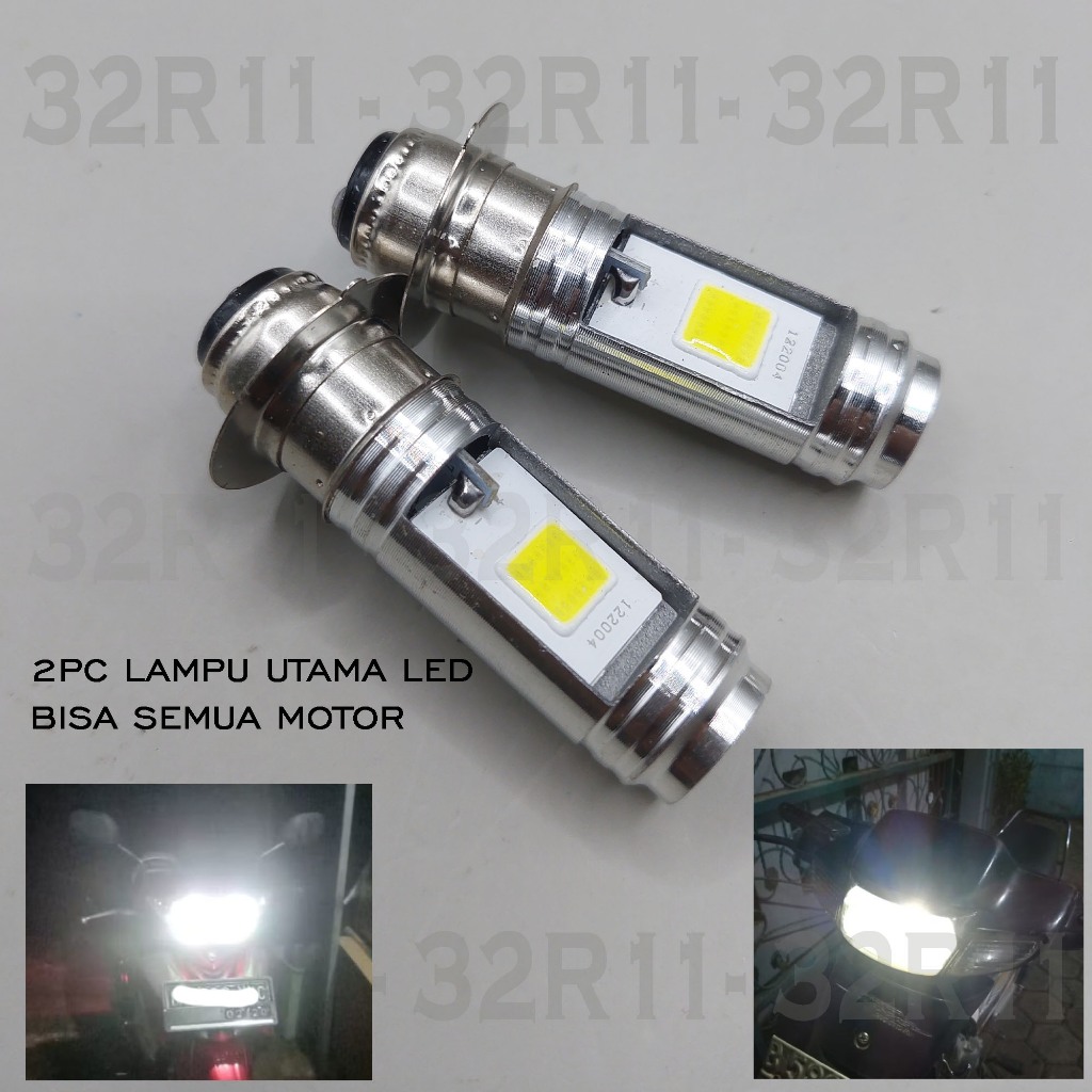 Jual BOHLAM LAMPU DEPAN LED SUPRA X 125 NYALA PUTIH HARGA 2 PCS ...