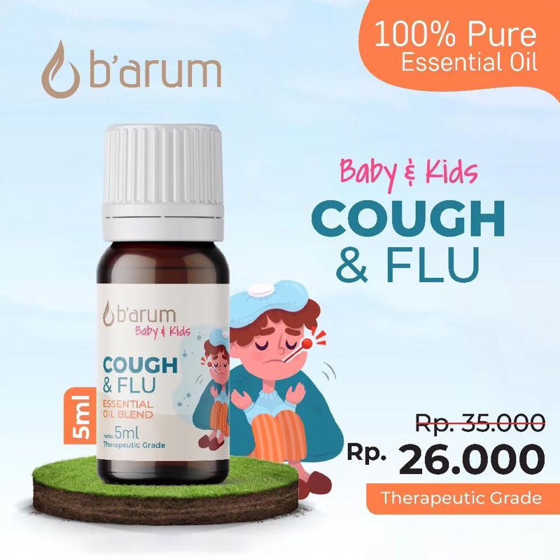 Jual B'Arum Baby Kids Cough & Flu Essential Oil / Batuk Pilek Anak - 5ml | Shopee Indonesia