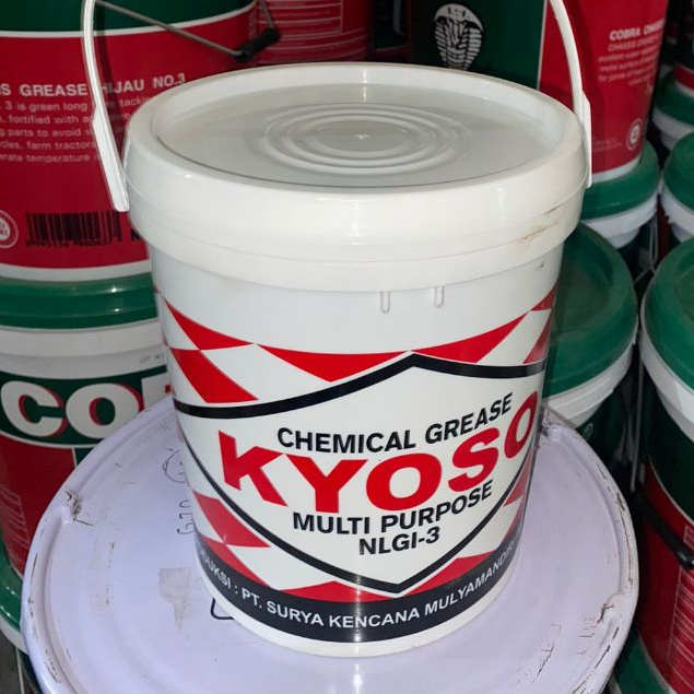 Jual KYOSO Chemical Black Grease Multi Purpose NLGI-3 Gemuk Pelumas Gommo Stempet Pelicin Hitam ...