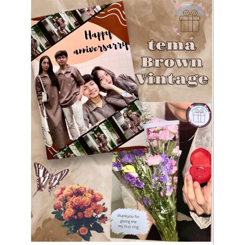 Jual MAJALAH CUSTOM TEMA BROWN VINTAGE BY SAFA BLISS GIFT | Shopee ...